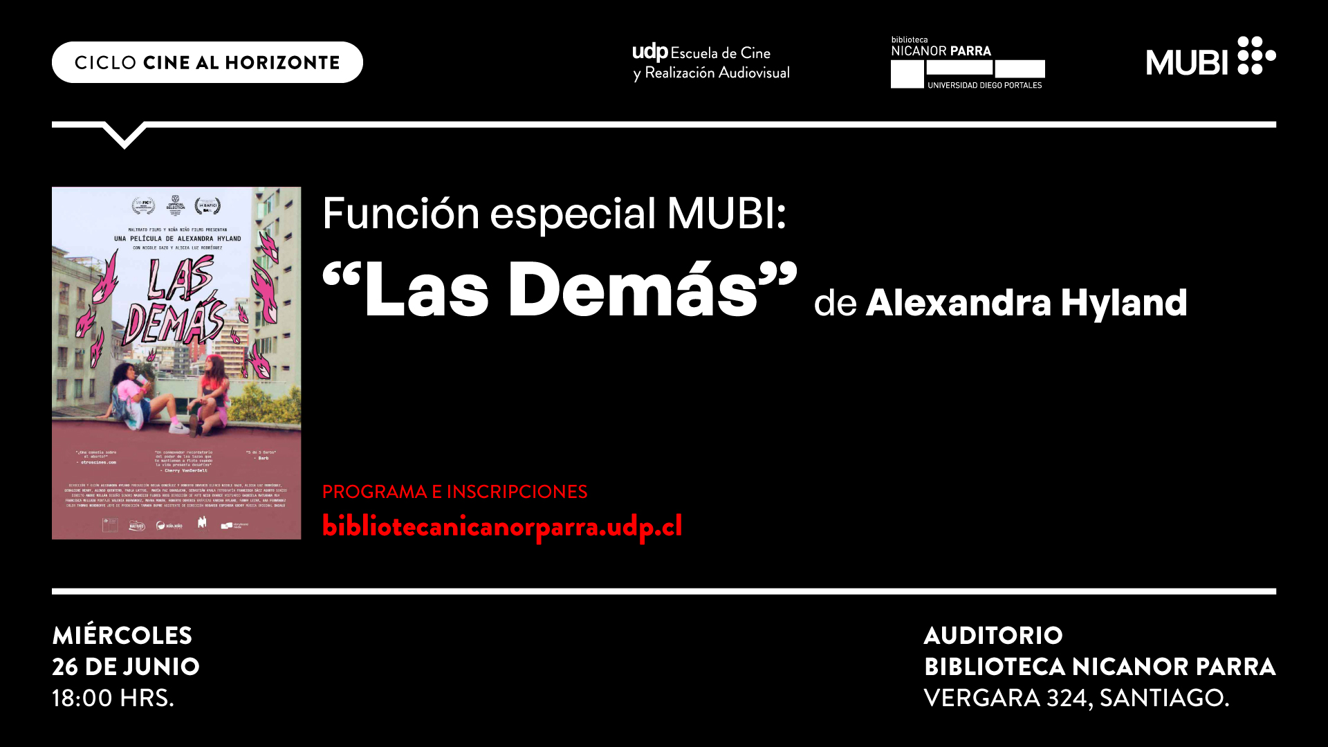Ciclo de cine al horizonte: Función especial MUBI: “Las demás” de ...