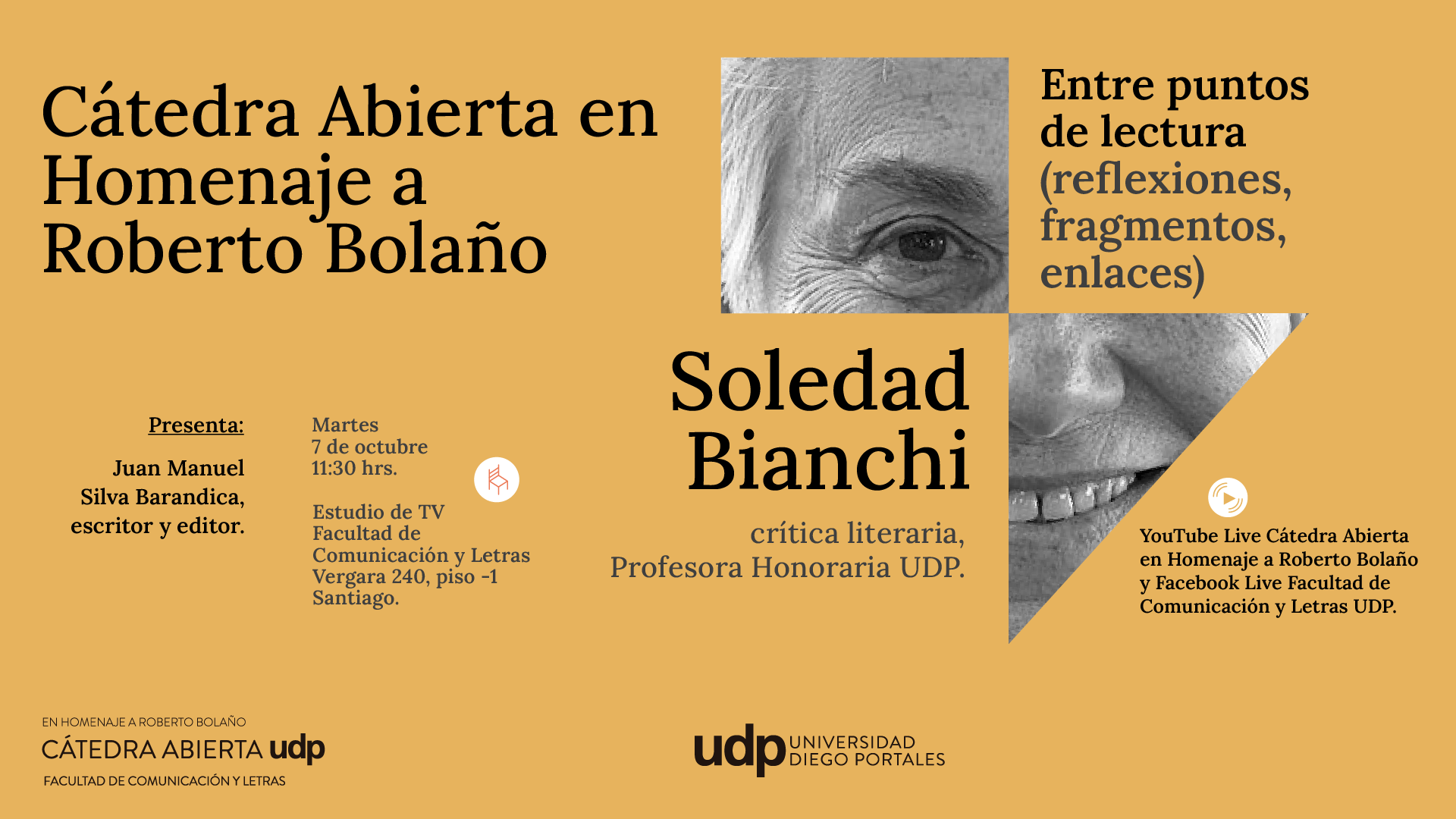 Cátedra abierta en Homenaje a Roberto Bolaño: Soledad Bianchi ...